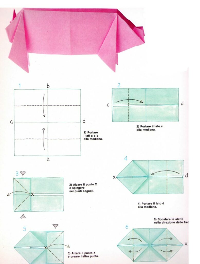 Come Realizzare un Maialino Origami